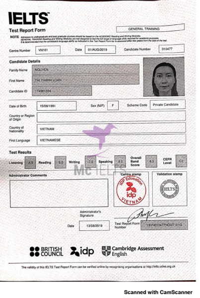 Bảng vàng thành tích của Mc IELTS - Mcielts