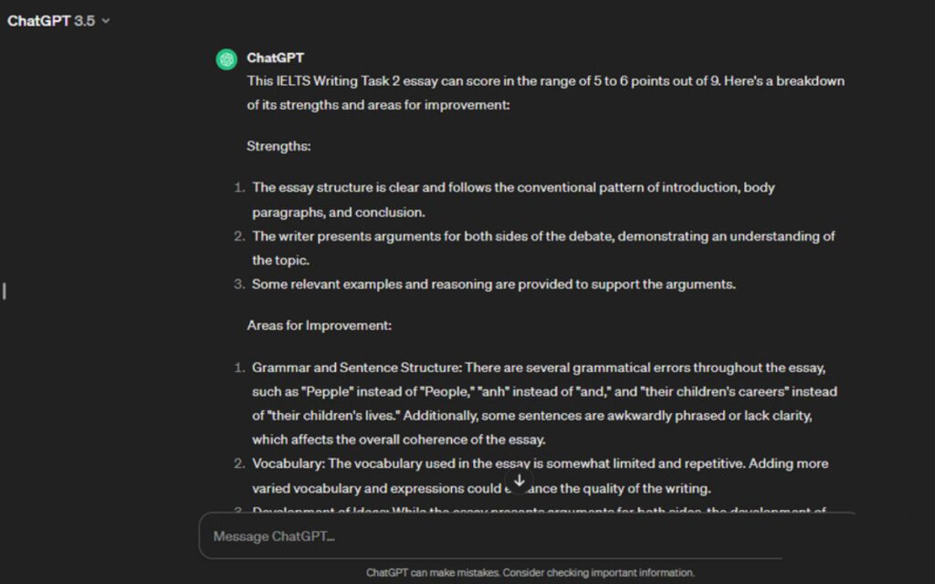 Hướng Dẫn Sử Dụng ChatGPT Để Học IELTS Writing Hiệu Quả