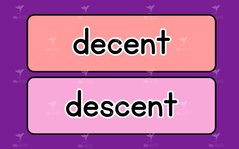 Phân Biệt 50 Cặp Từ Dễ Nhầm Lẫn Trong Tiếng Anh - Mc IELTS