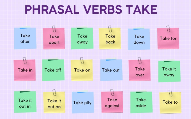 20+ Phrasal Verb Take Thông Dụng - Cụm Động Từ Với Take