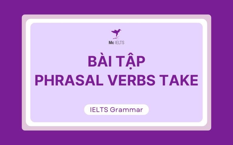 20+ Phrasal Verb Take Thông Dụng - Cụm Động Từ Với Take