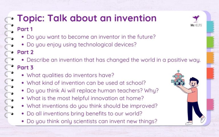 Talk About An Invention: Bài Mẫu IELTS Speaking Part 1, 2, 3