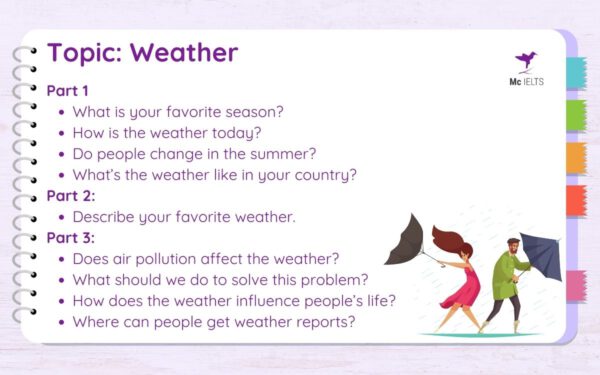 IELTS Speaking Chủ Đề Weather: Sample Answer & Vocab