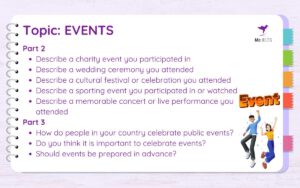 IELTS Speaking Describe An Event | Bài Mẫu + Từ Vựng Part 2 & 3