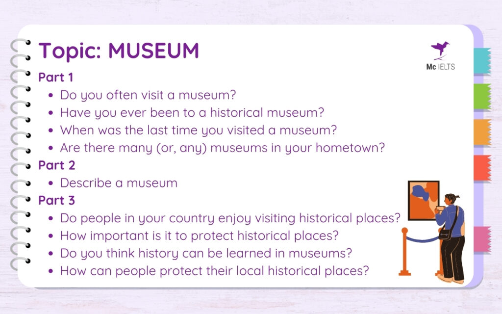 Tổng Hợp Bài Mẫu IELTS Speaking Topic Museum Part 1, 2, 3